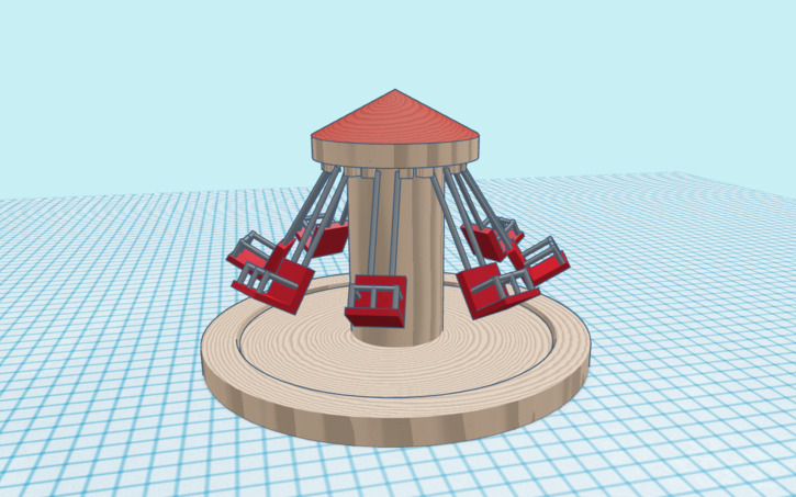 3D design Working Carousel - Tinkercad