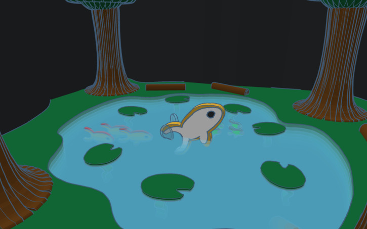 3D design Scribble Fish Pond - Tinkercad