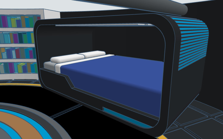 3D design My Dream room(futuristic room) - Tinkercad