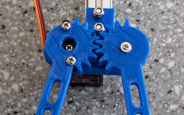 3D design FTC 9g Servo Claw Mount - Tinkercad