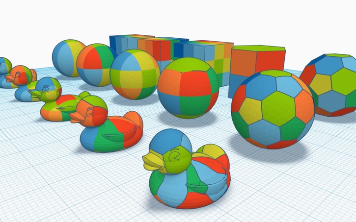 3D design Unusual 3D Gradient Patterns - Tinkercad