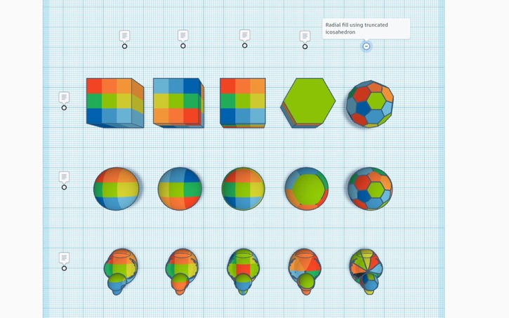 3D design Unusual 3D Gradient Patterns - Tinkercad