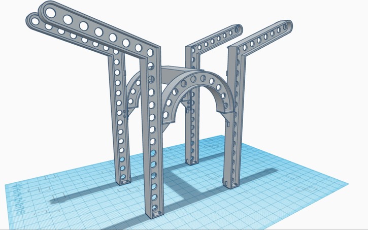 3D design Algal Carbon Capture Installation - Tinkercad