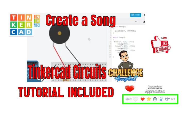 Circuit design Circuit Song Challenge - Tinkercad