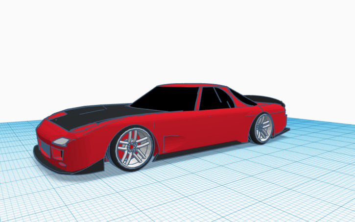 3D design Mazda RX-7 - Tinkercad