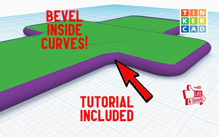 3D design Rounding a shape - Tinkercad