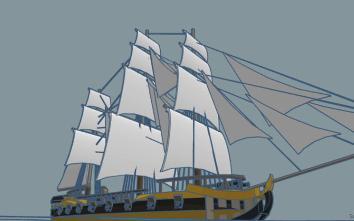 3D design Pirate Ships - HMS Puffin - Tinkercad