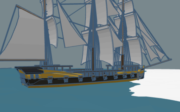 3D design Pirate Ships - HMS Puffin - Tinkercad