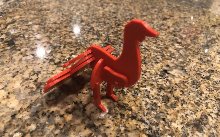 3D design Turkey Kit Card 3d printable - Tinkercad