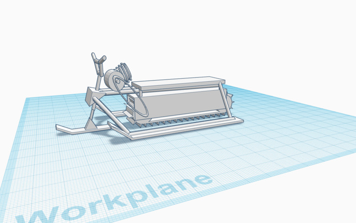 3D design 210cc snow racer - Tinkercad