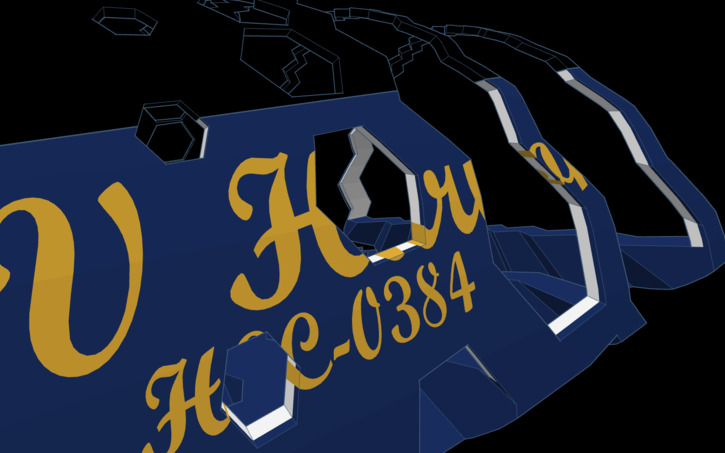 3D design Harmony ship stealth test - Tinkercad