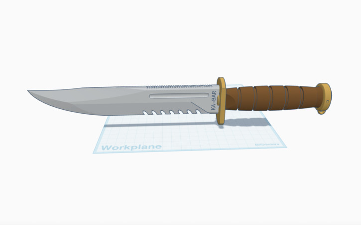3D design Custom Kabar Knife - Deluxe Civilian Edition - June 2025 ...
