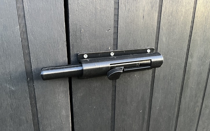 3D design Door/port sliding lock, Print in One - Tinkercad