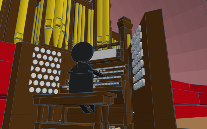 3D design tabernacle organ - Tinkercad