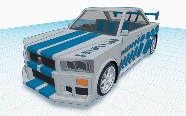 3D design Brian's Nissan Skyline - Tinkercad