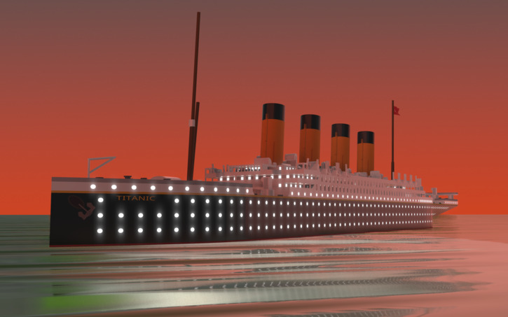 3D design “R.M.S. Titanic” the worlds most famous ship - Tinkercad