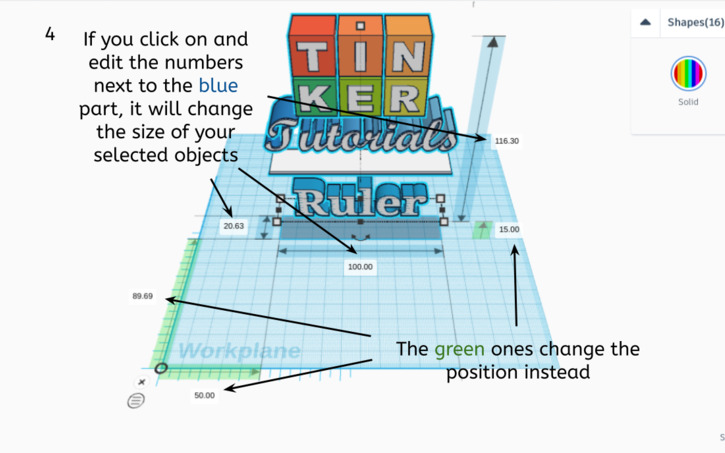 3d Design Tinkertutorial The Ruler Tool Tinkercad