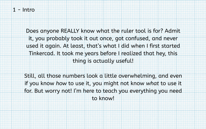 3D design Tinkertutorial: The Ruler Tool - Tinkercad