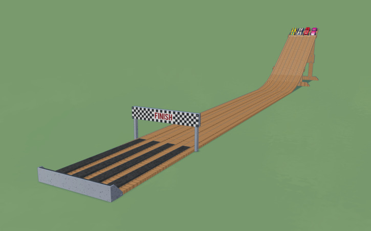 3D design (V2.0) Pinewood Derby Simulator - Sim Lab - Tinkercad