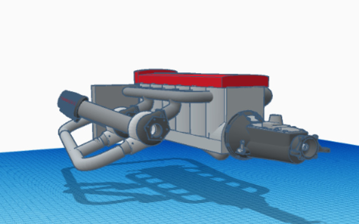 3D design Custom RB26DETT Engine (Nissan Skyline R34 Engine) - Tinkercad