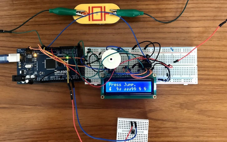 Circuit design Desert Dino Run - Tinkercad