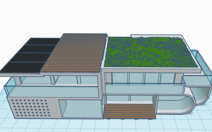 3D design The Glass House - Tinkercad