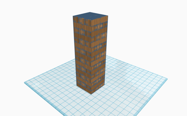 3D design Wooden Block Game - Tinkercad