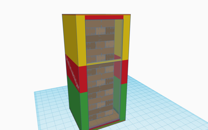 3D design Wooden Block Game - Tinkercad