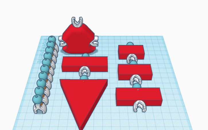 3D design Printable ball joint tie. - Tinkercad