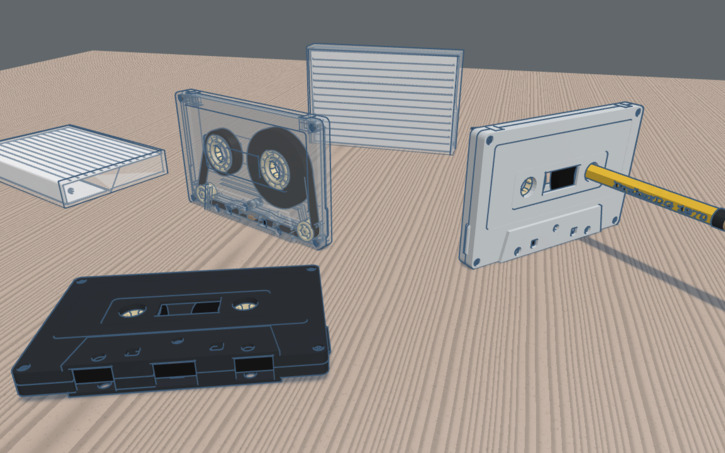3D design Vintage Cassette Tape - Tinkercad