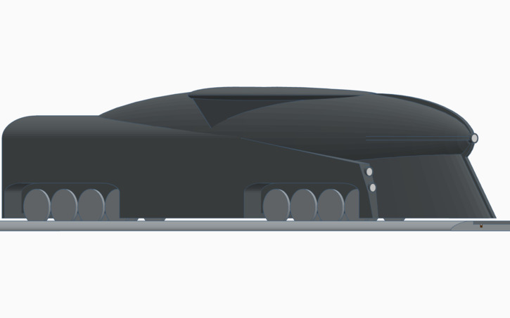 3D design Snowpiercer movie train "The Sacred Engine" - Tinkercad