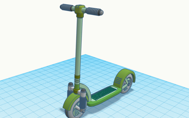 3D design Scooter - Tinkercad