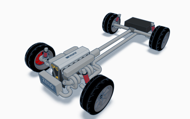 3D design Drivetrain - Azrael "3000" GT-X Zenki - Tinkercad