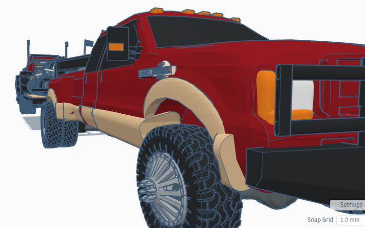 3D design 2006 ford f350 halling dune toys - Tinkercad