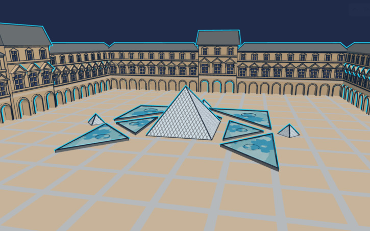 3D design The Louvre - Tinkercad
