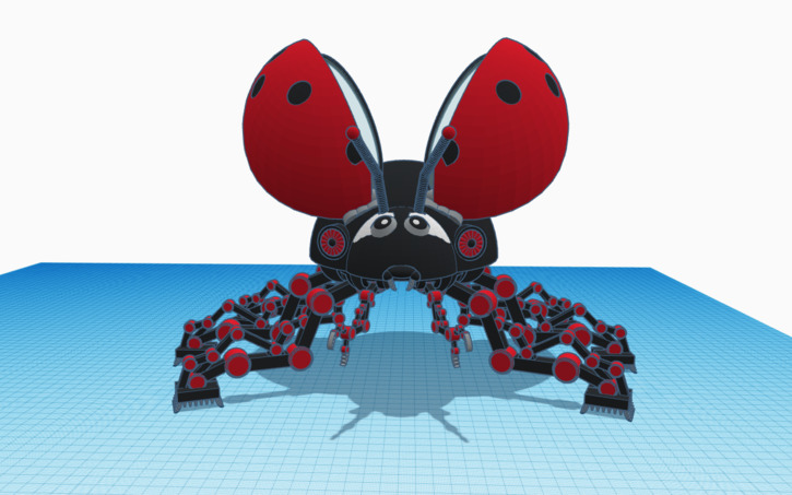 3D design Robotic Ladybug - Tinkercad