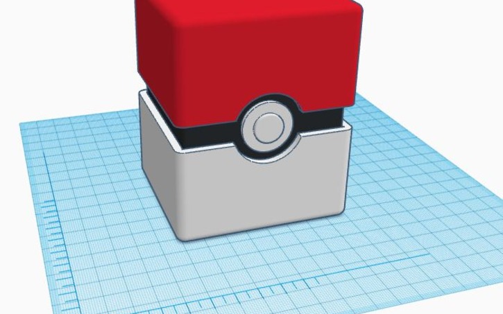 3D design Pokemon Card Deck Case - Tinkercad