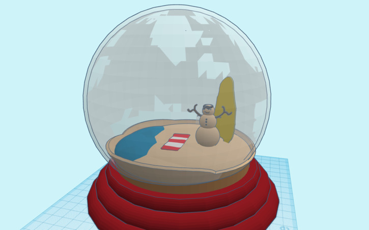 3D design Sand Globe - Tinkercad