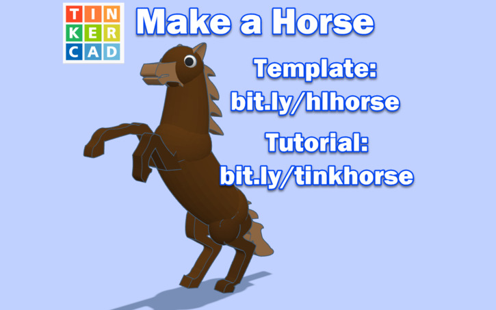 3D design Sketch a Horse Tutorial - Tinkercad