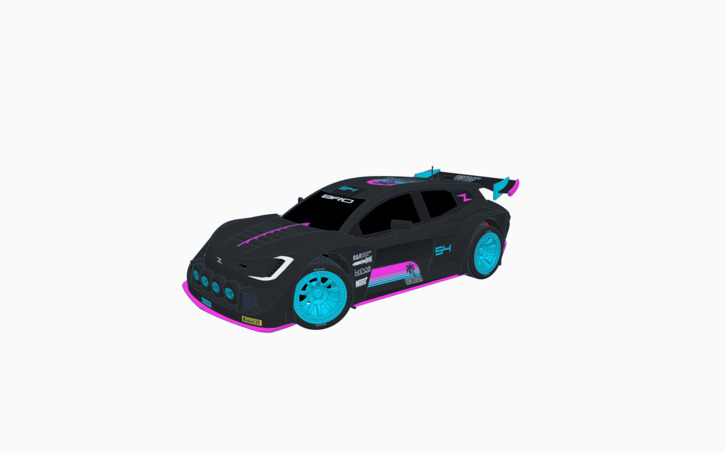 3D design BLUR Levitator Rally Car - Tinkercad