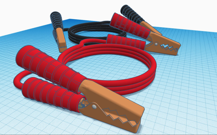 3D design Jumper Cables - Tinkercad
