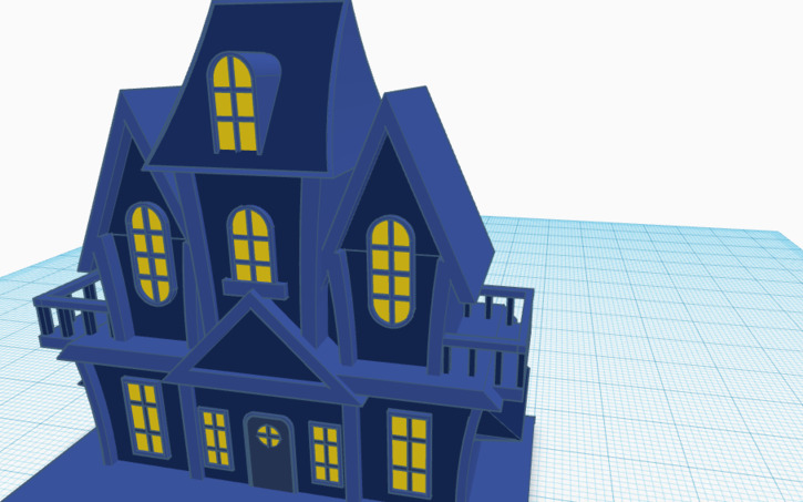 3D design Haunted House - Tinkercad