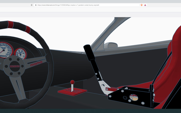 3D design Mazda RX-7 Pandem Rocket-Bunny - Tinkercad