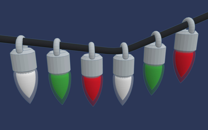 3D design Christmas Lights - Tinkercad