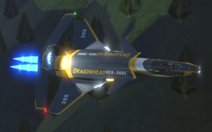 3D design RDS-386E "Sabre" Racing Starship (SRL2023) - Tinkercad