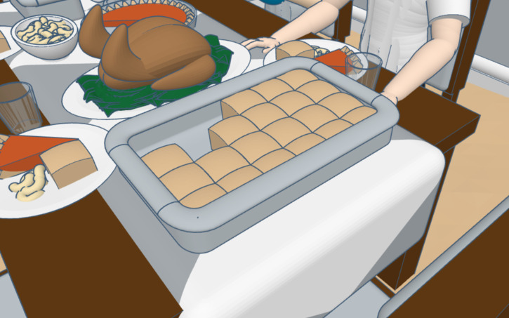 3D design Family Thanksgiving Feast - Tinkercad