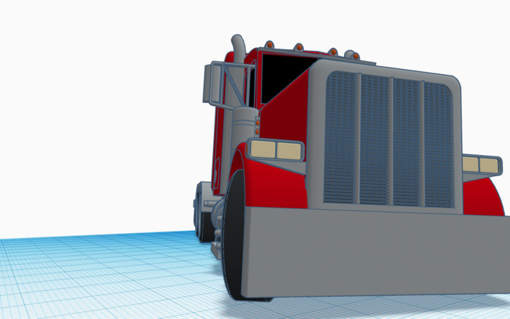 3D design PeterBilt 379 - Tinkercad