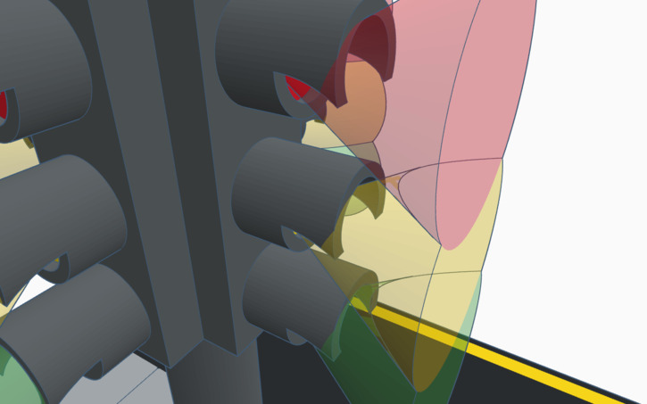 3D design Stop Light model - Tinkercad