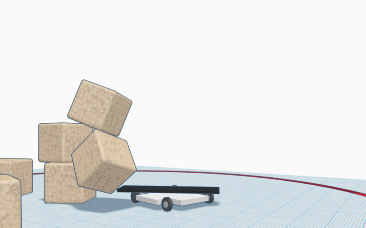 3D design Copy of Robot Challenge - move the boxes - Tinkercad