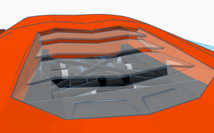 3D design Simple Lamborghini V12 Engine - Tinkercad